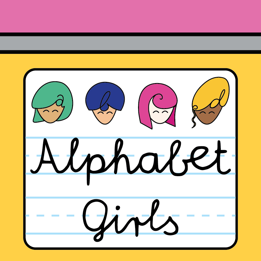 Alphabet Girls | The Girls with Letters for Hair